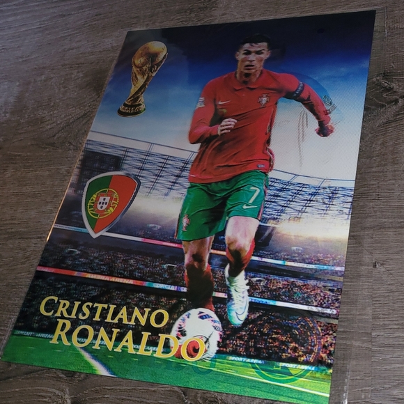 Art | Ronaldo Image Changing 3d Holographic Lenticular Soccer Poster ...